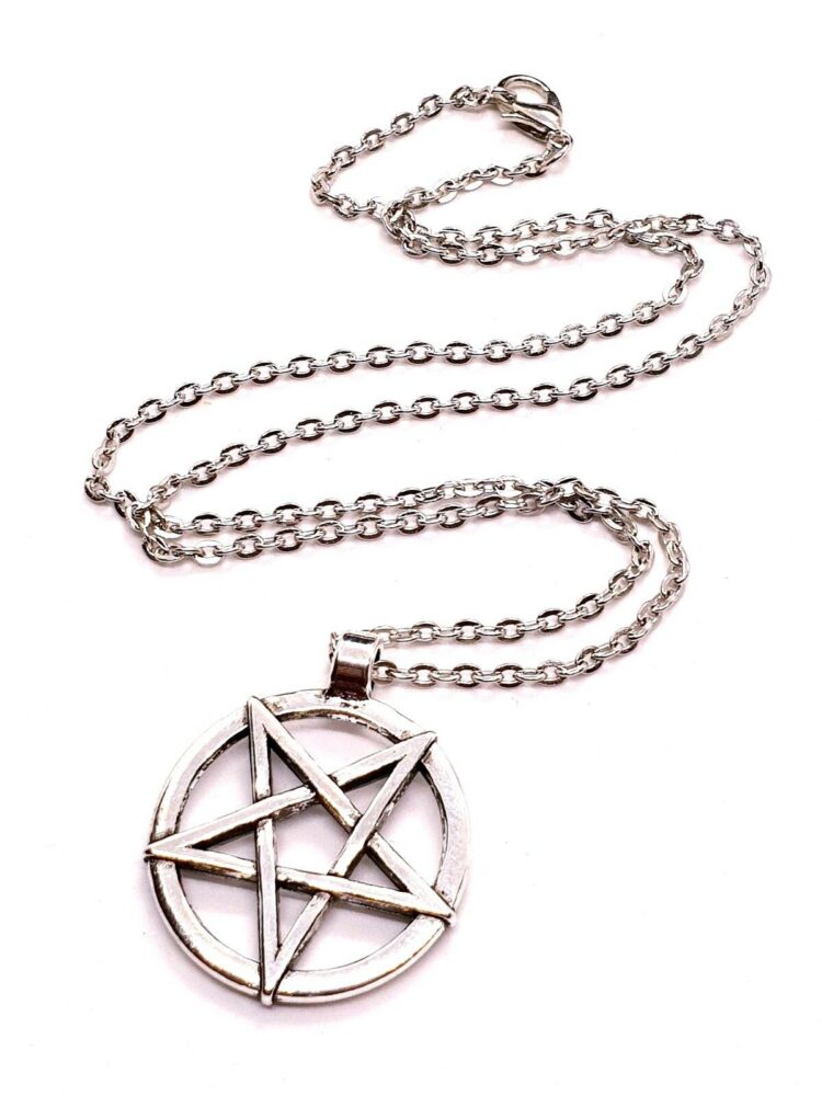Inverted Pentagram Pentacle LaVey Satan Baphomet Satanism Chain Pendant ...