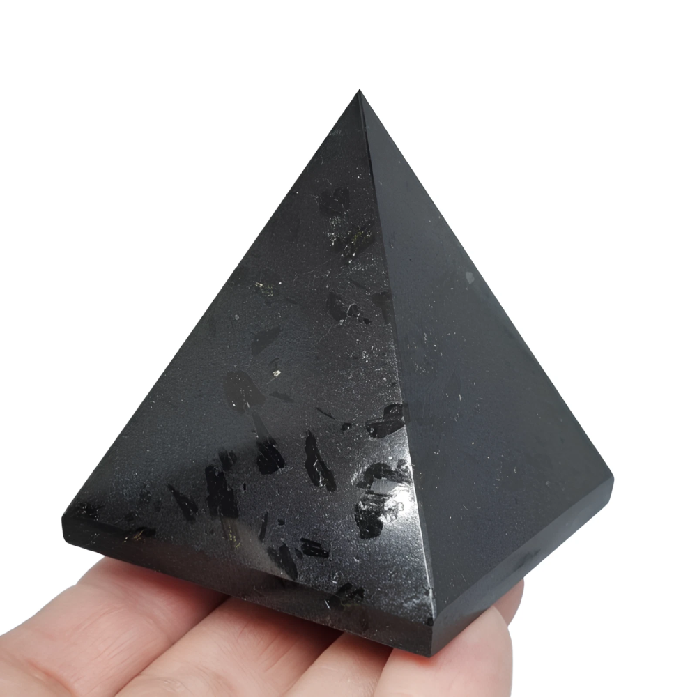 Black Tourmaline Pyramid for Root Chakra Protection - eclectic shop uk ...