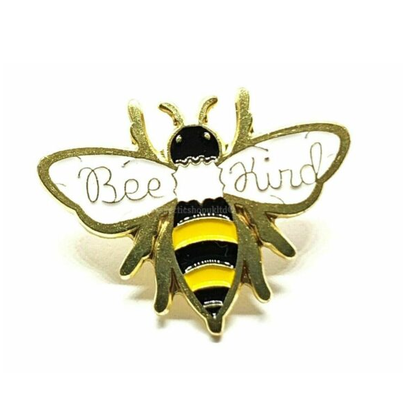 Bee Kind Pin Badge Decorative Lapel Badges and Brooches - eclectic shop ...