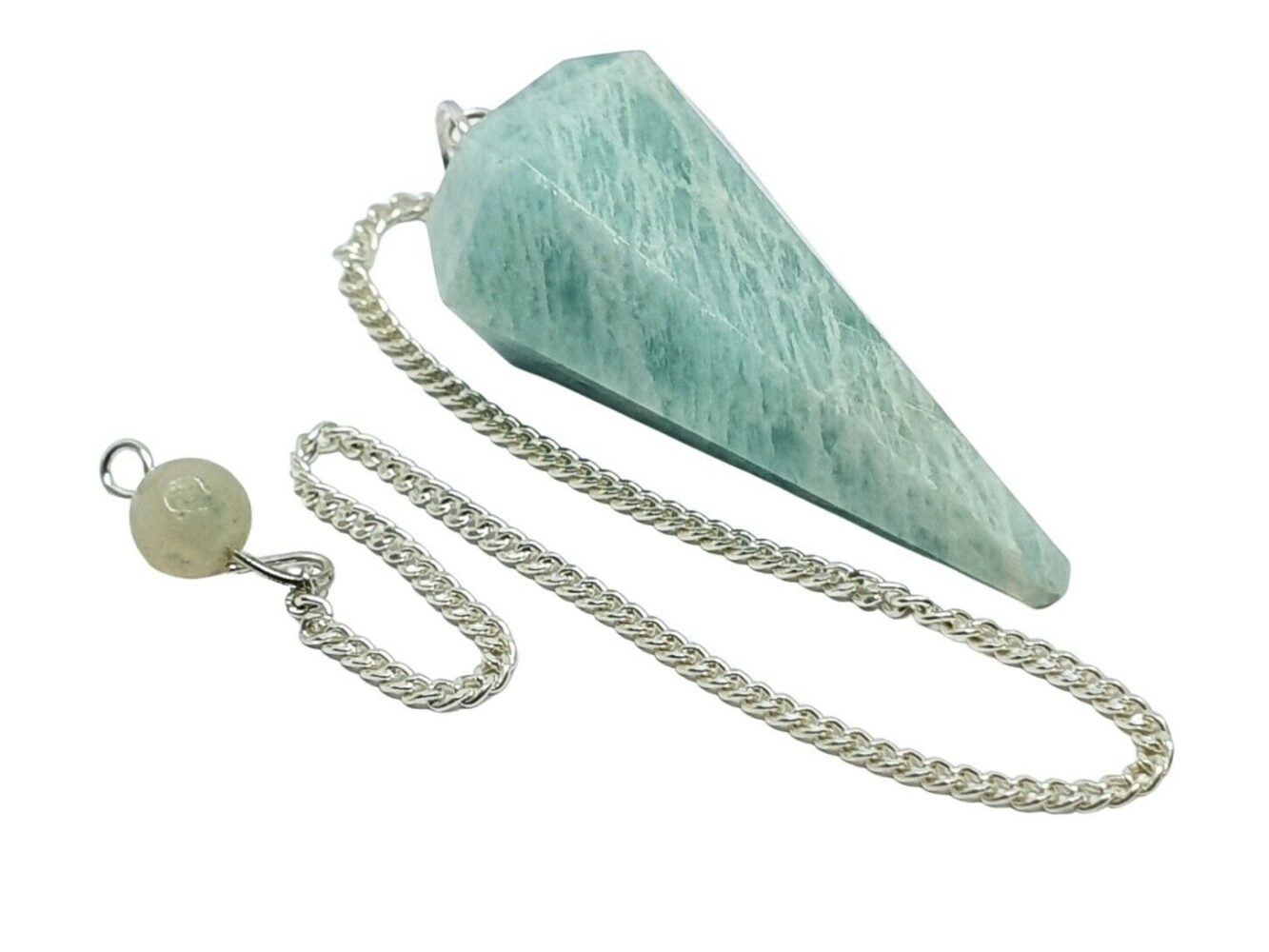 Amazonite Gemstone Point Pendulum Dowsing Crystal Dowser Reiki Chakra Healing - eclectic shop uk ...