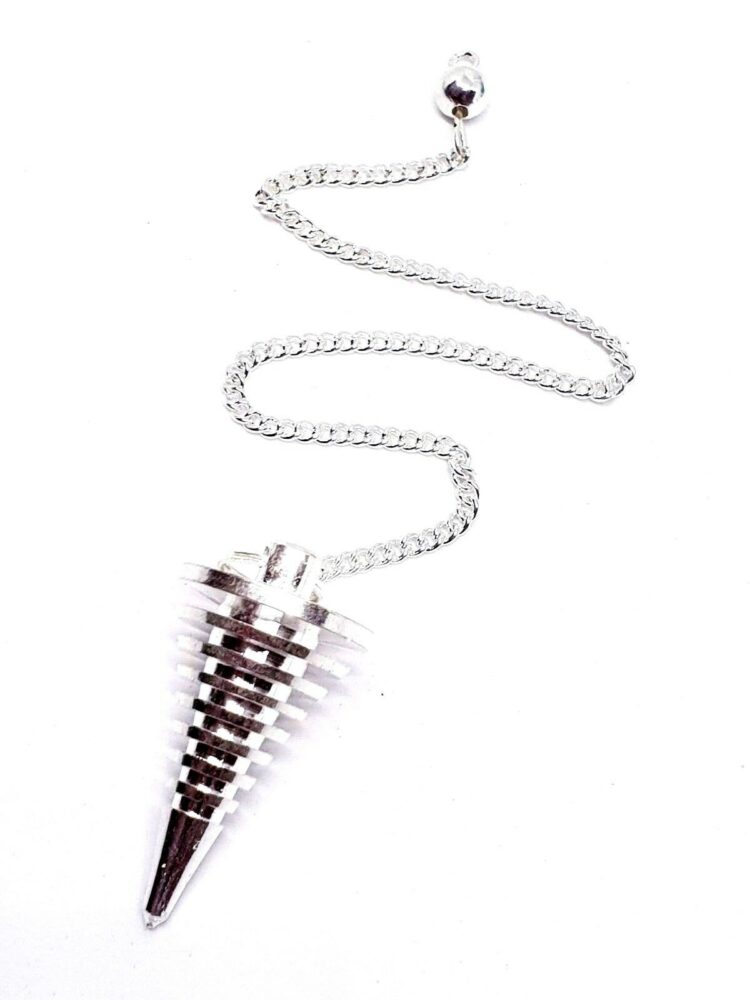 Metal Spiral Pendulum Divination Dowser Silver Gills Sensitive Accurate ...