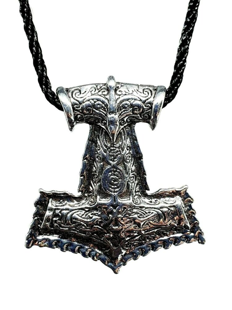 Raven Skane Thor's Hammer Pendant - Viking Necklace Jewelry - eclectic ...